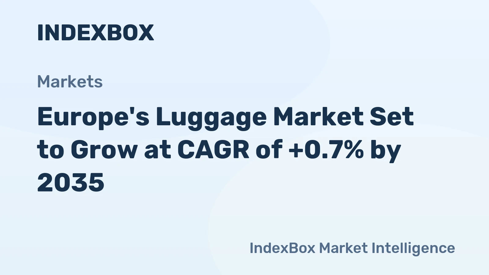 Europe's Luggage Market Set to Grow at CAGR of +0.7% by 2035