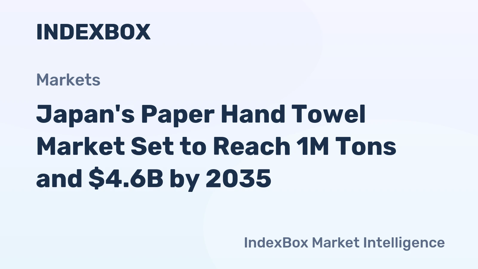 Japan's Paper Hand Towel Market Set to Reach 1M Tons and $4.6B by 2035