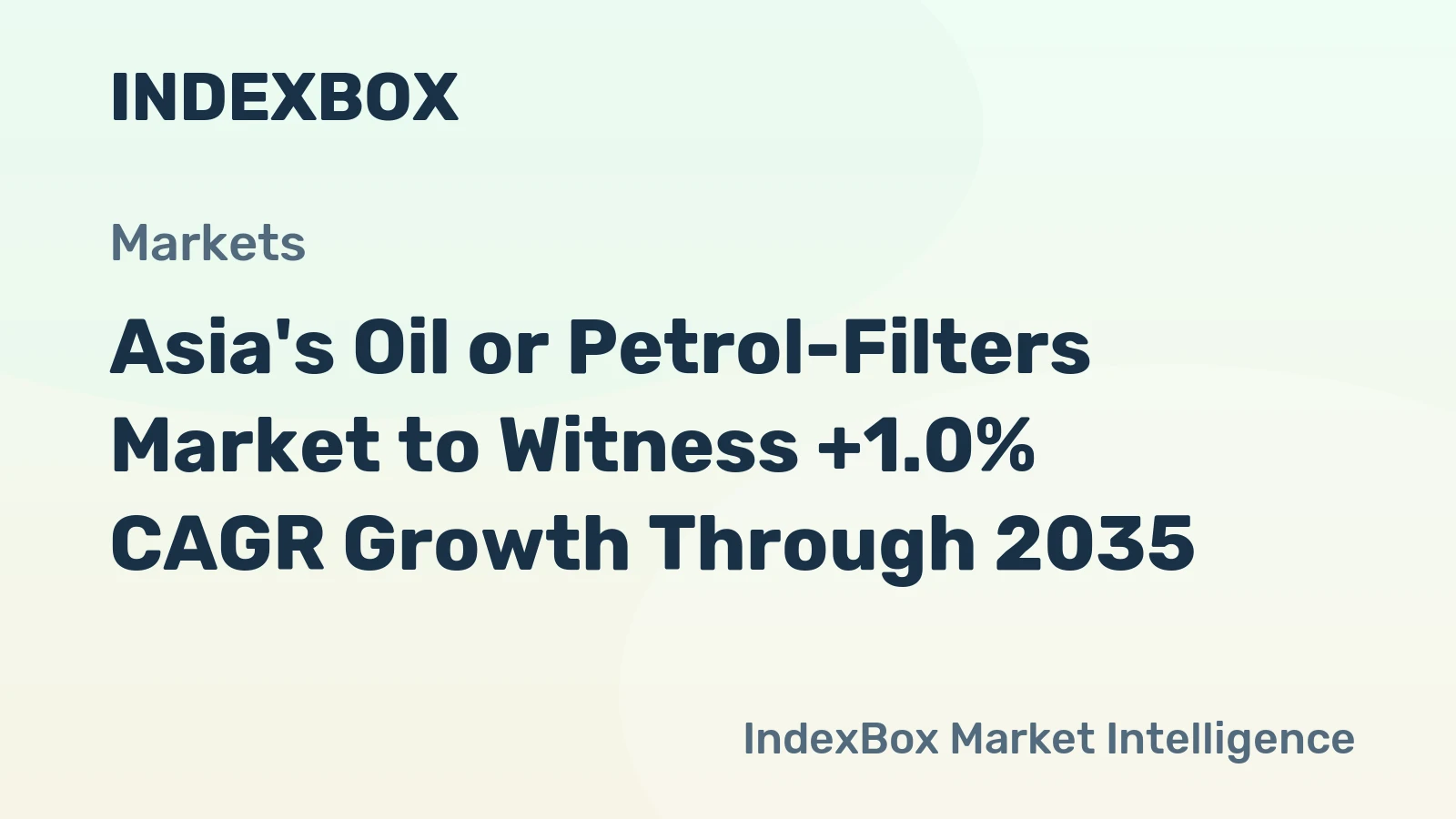 Asia's Oil or Petrol-Filters Market to Witness +1.0% CAGR Growth Through 2035