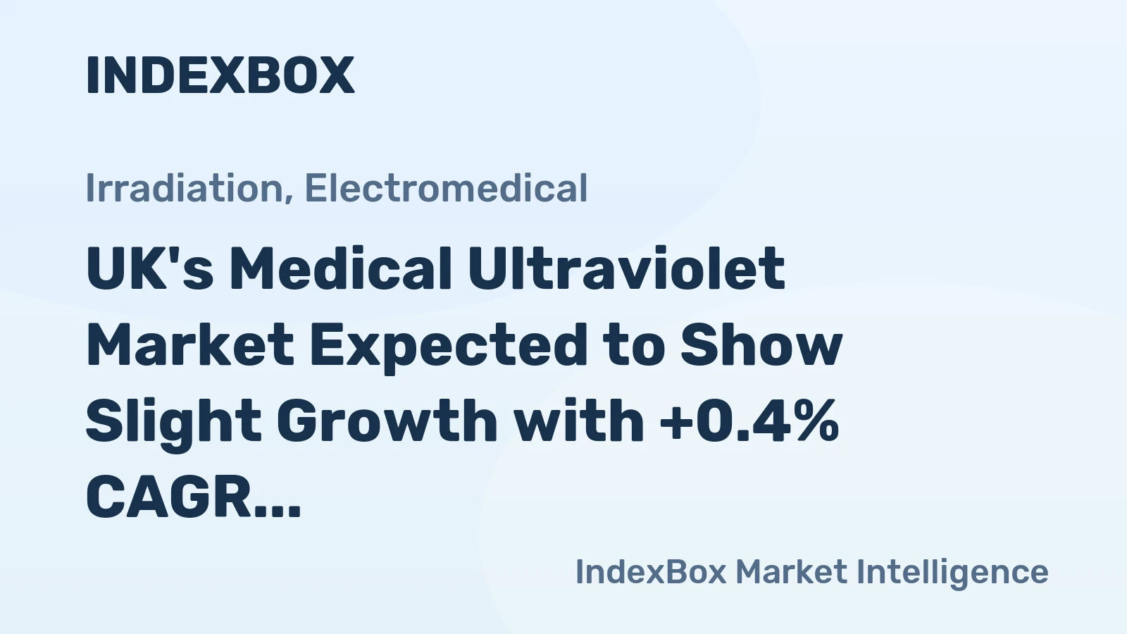 UK's Medical Ultraviolet Market Expected to Show Slight Growth with +0.4% CAGR from 2024-2035