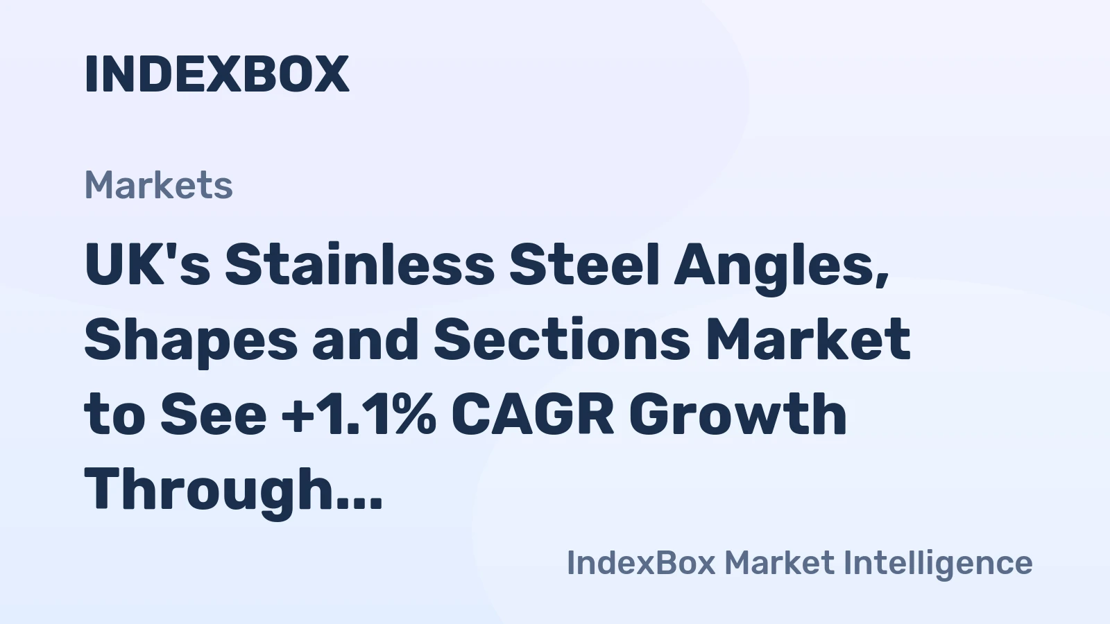 UK's Stainless Steel Angles, Shapes and Sections Market to See +1.1% CAGR Growth Through 2035