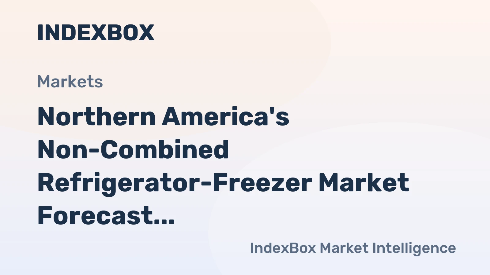 Northern America's Non-Combined Refrigerator-Freezer Market Forecast Shows Modest 0.3% CAGR Growth Through 2035