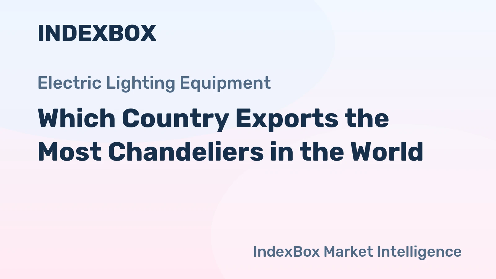 Which Country Exports the Most Chandeliers in the World?