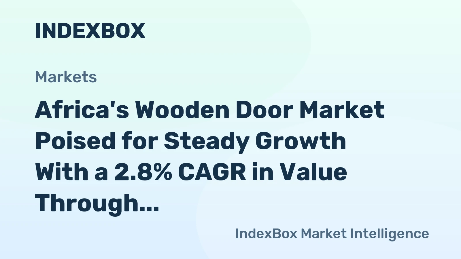 Africa's Wooden Door Market Poised for Steady Growth With a 2.8% CAGR in Value Through 2035