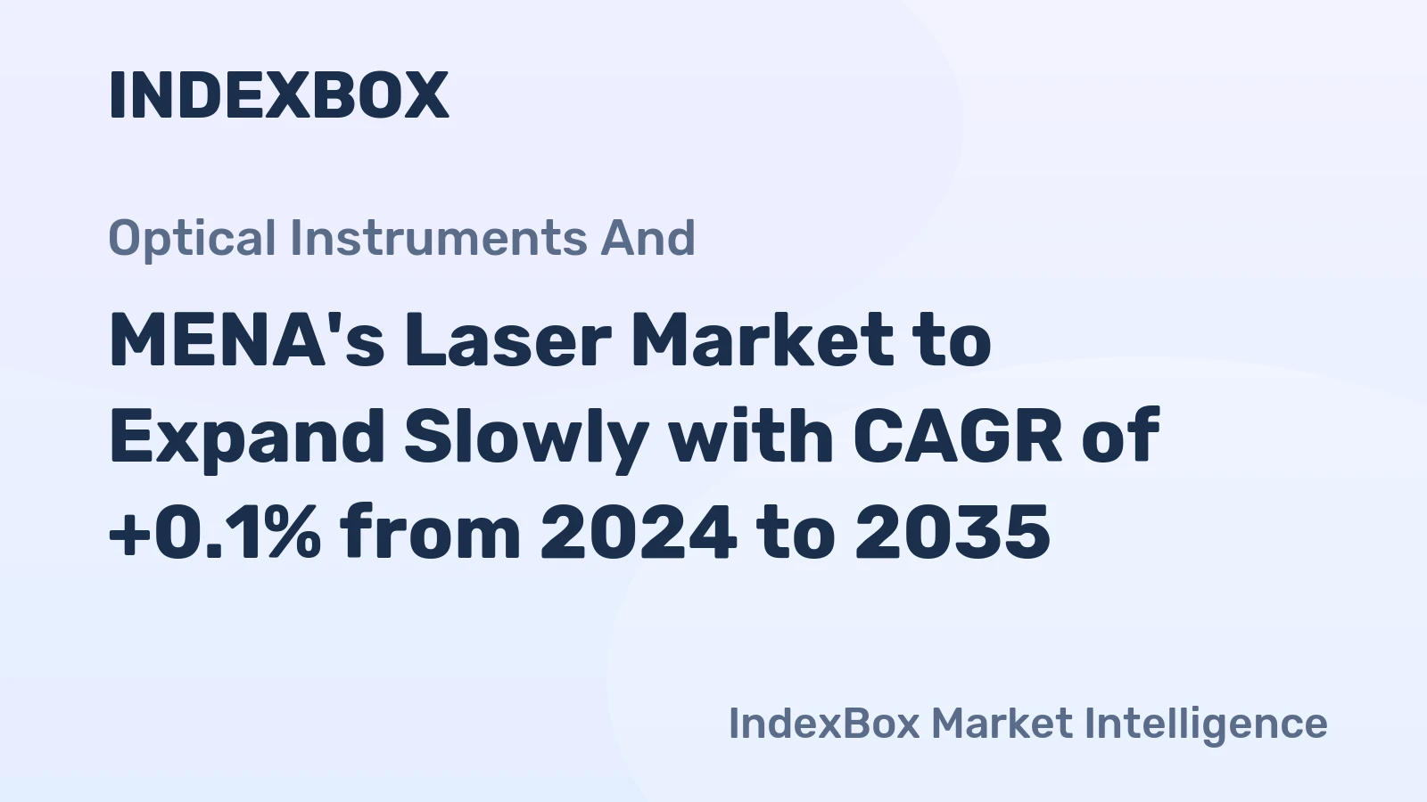 MENA's Laser Market to Expand Slowly with CAGR of +0.1% from 2024 to 2035