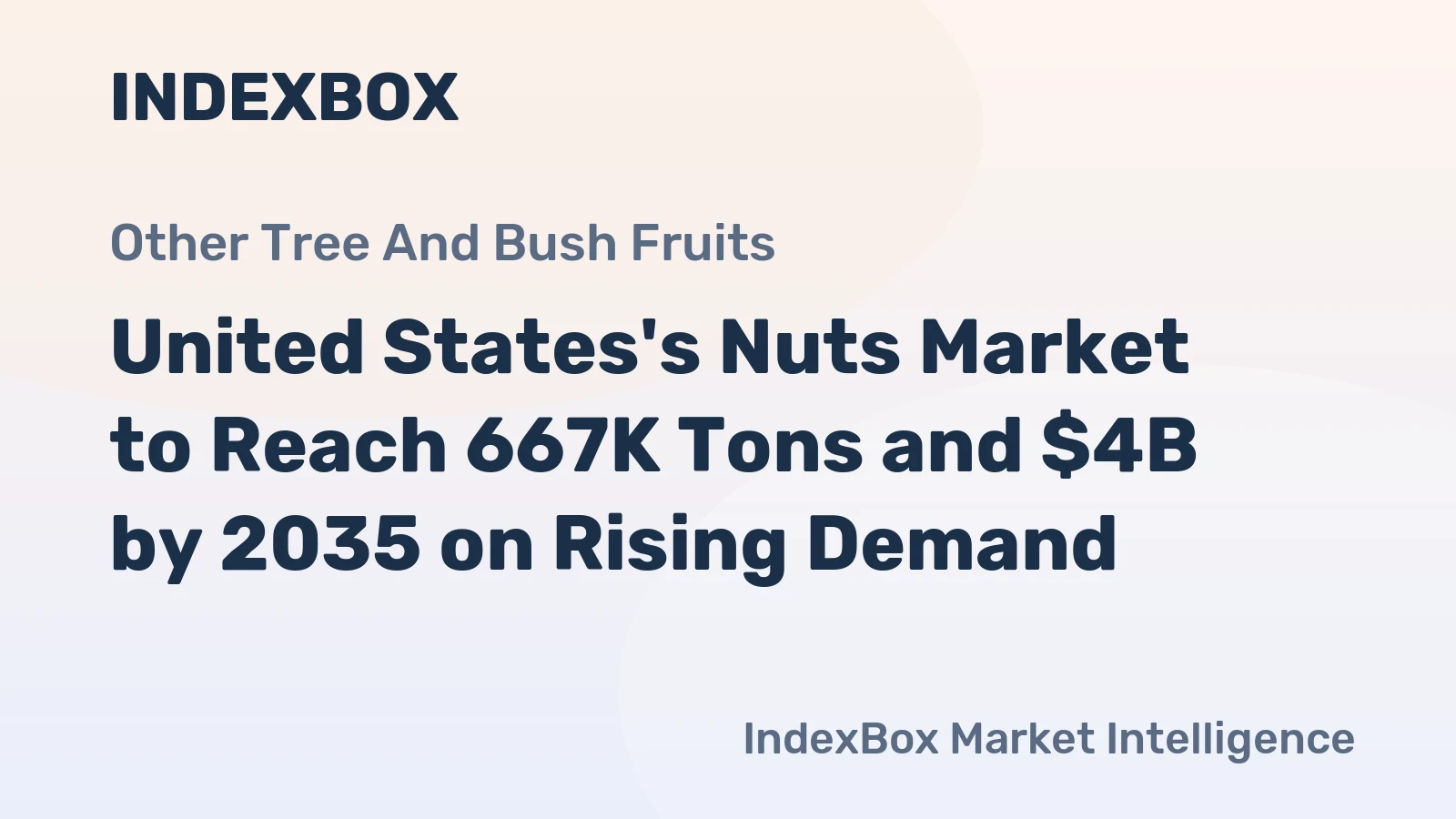 United States's Nuts Market to Reach 667K Tons and $4B by 2035 on Rising Demand