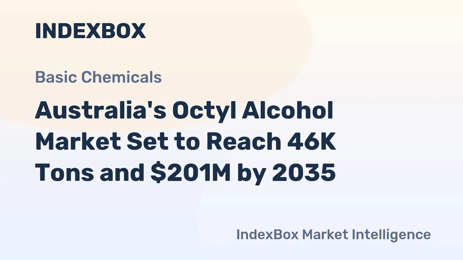 Australia's Octyl Alcohol Market Set to Reach 46K Tons and $201M by 2035