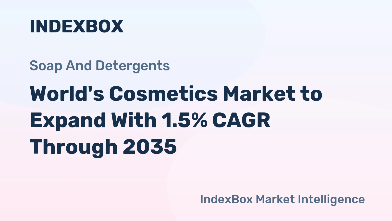 World's Cosmetics Market to Expand With 1.5% CAGR Through 2035