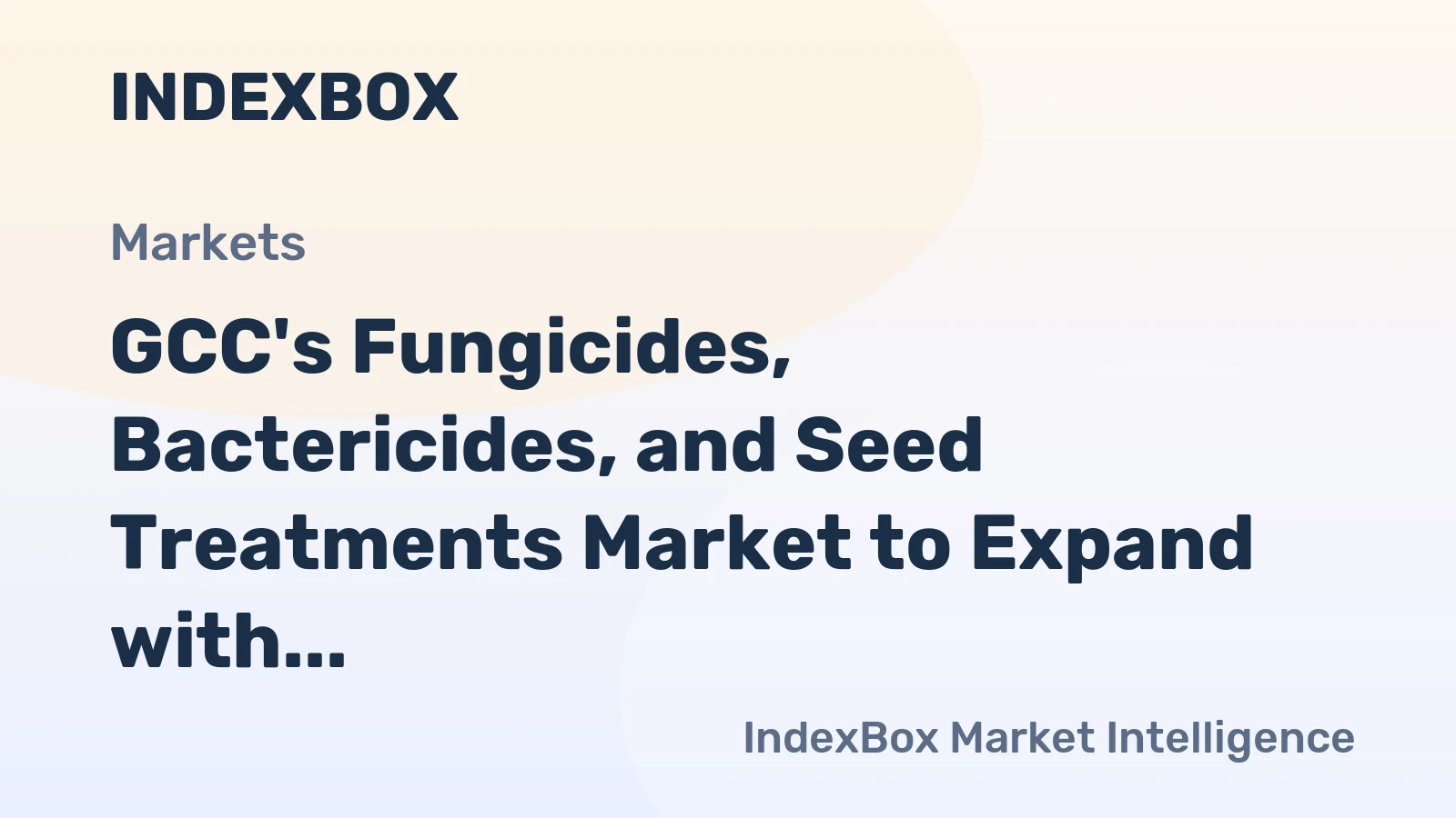 GCC's Fungicides, Bactericides, and Seed Treatments Market to Expand with CAGR of +1.3% by 2035