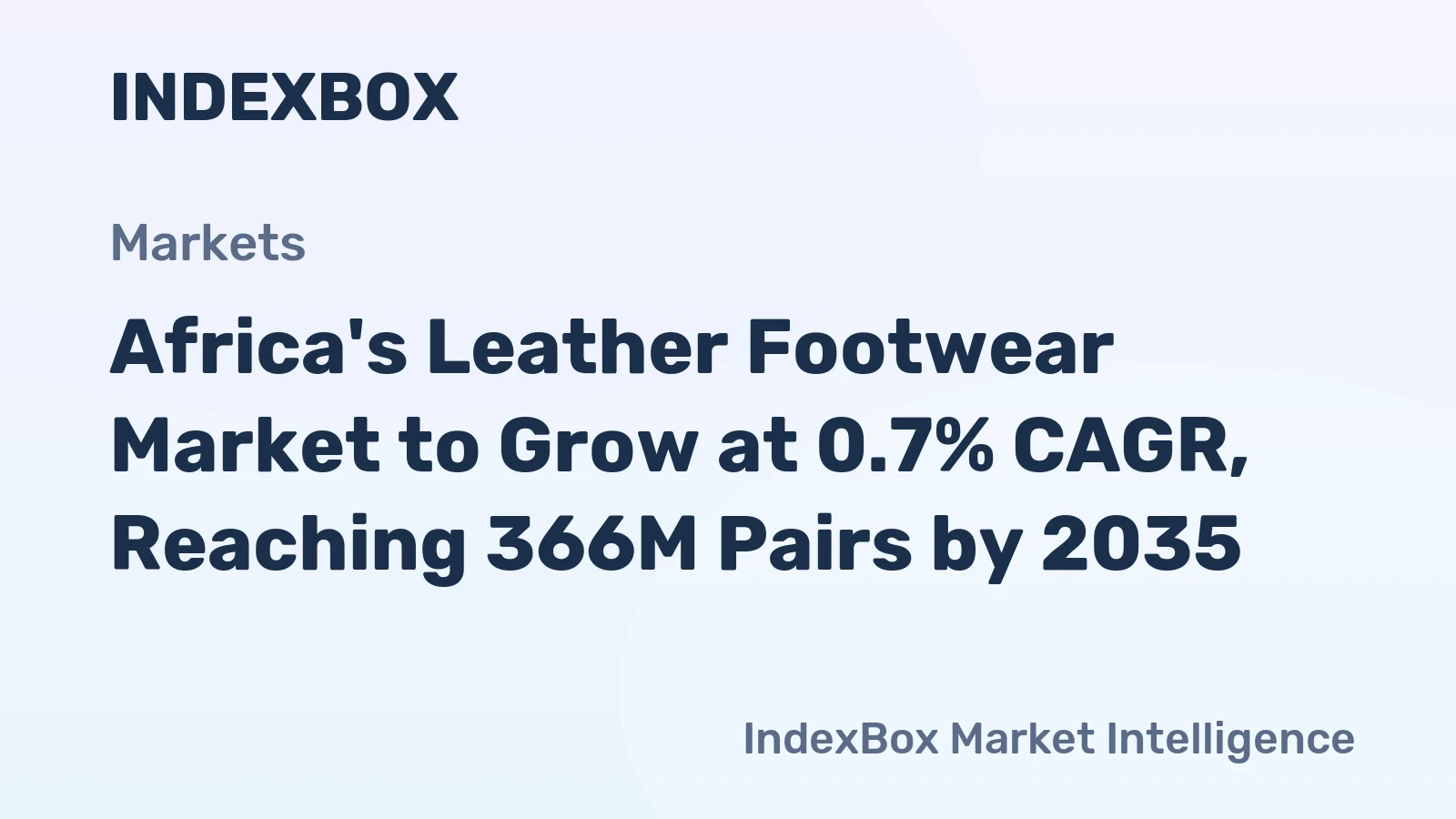 Africa's Leather Footwear Market to Grow at 0.7% CAGR, Reaching 366M Pairs by 2035