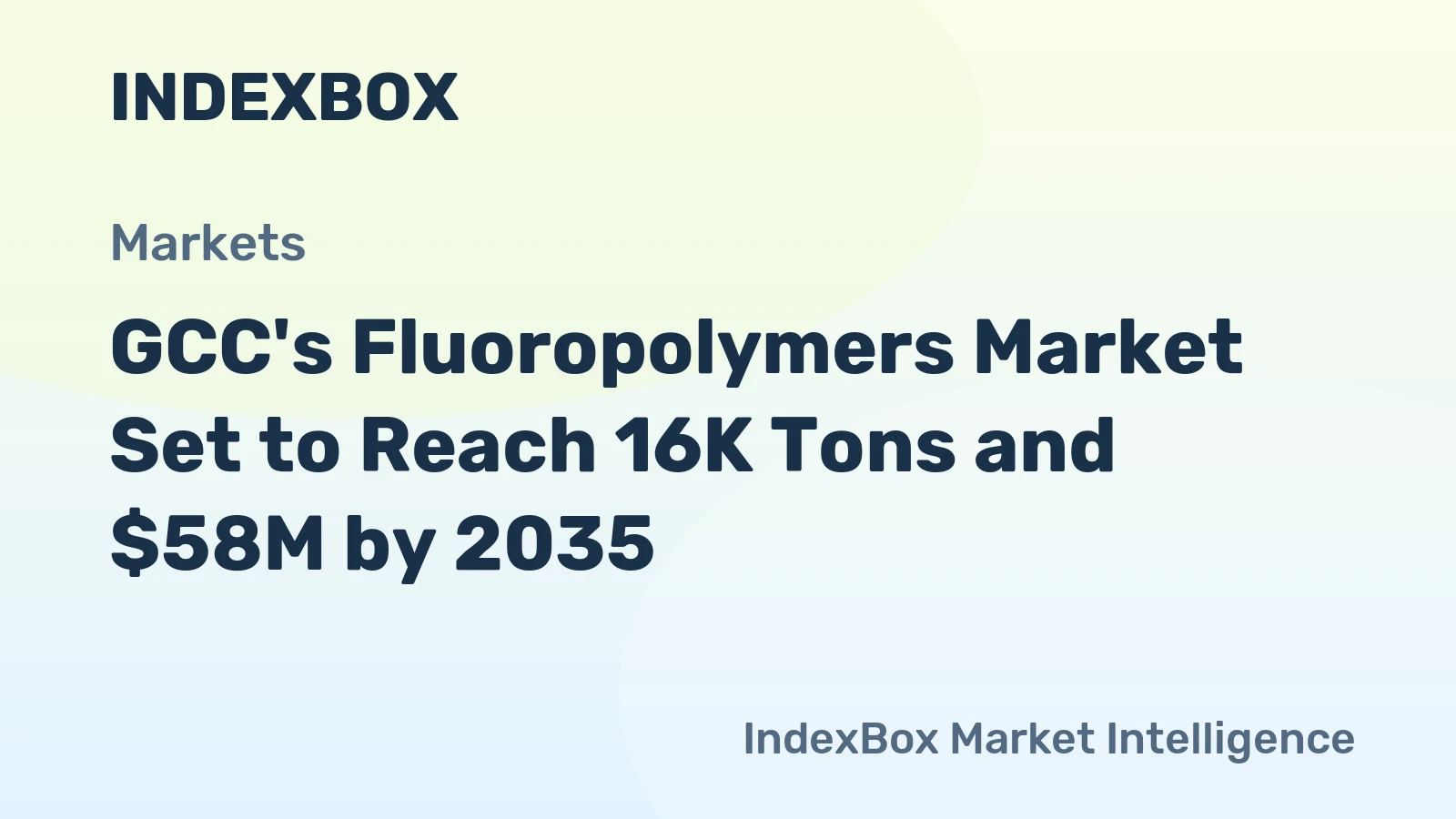 GCC's Fluoropolymers Market Set to Reach 16K Tons and $58M by 2035