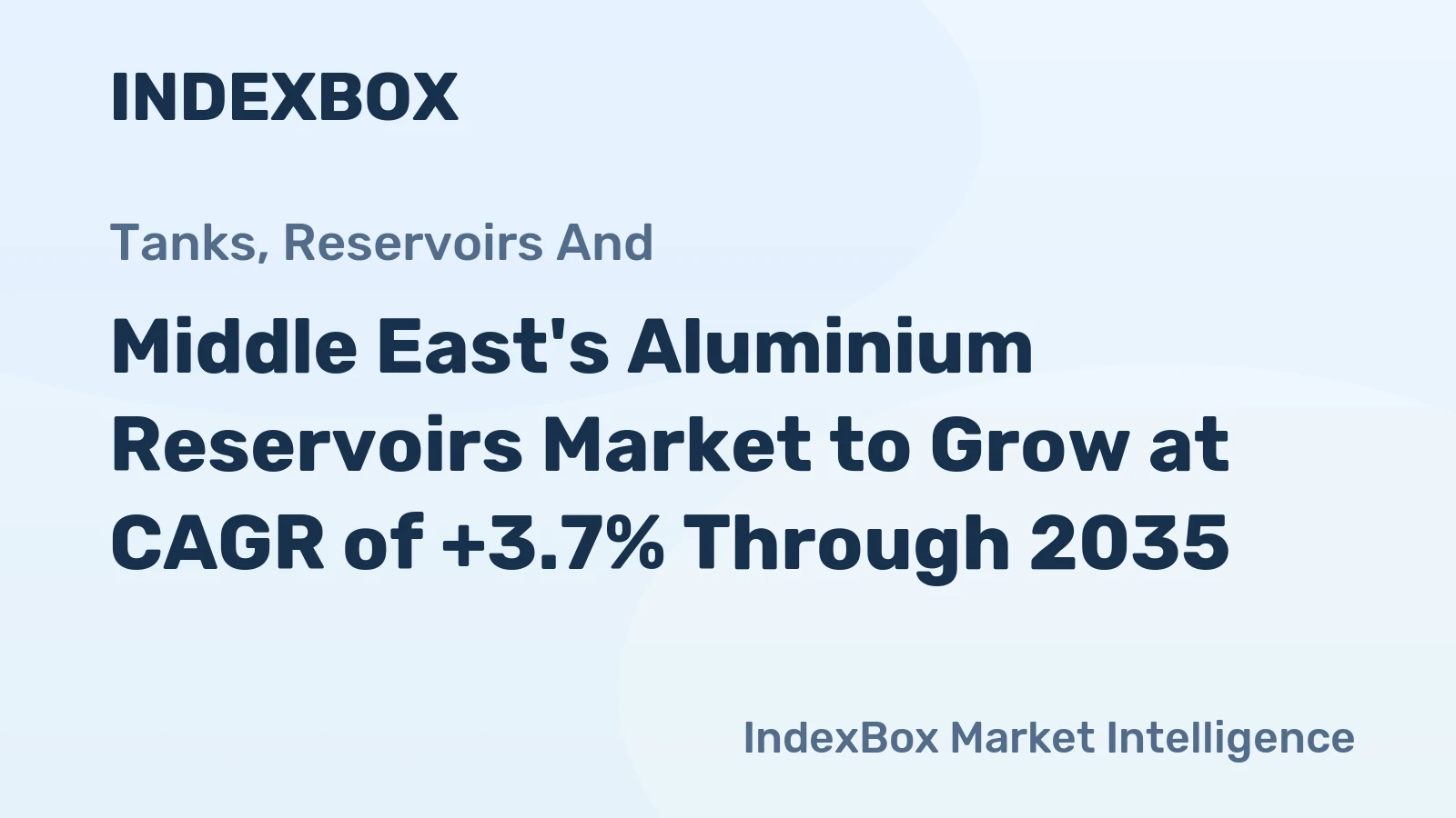 Middle East's Aluminium Reservoirs Market to Grow at CAGR of +3.7% Through 2035