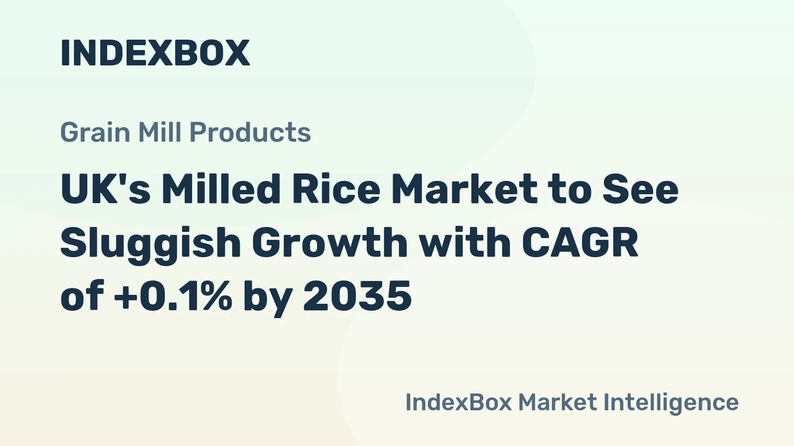 UK's Milled Rice Market to See Sluggish Growth with CAGR of +0.1% by 2035