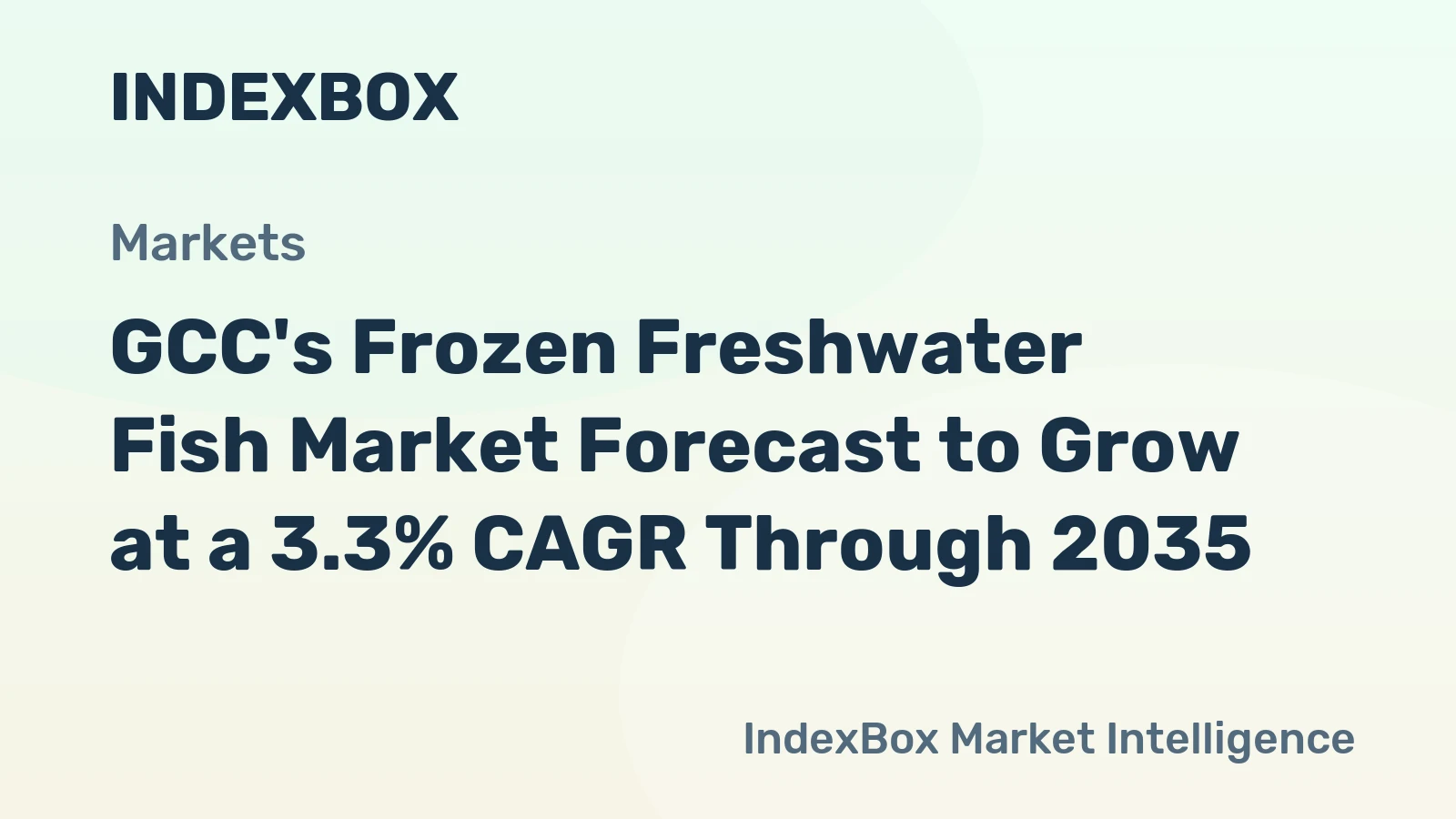 GCC's Frozen Freshwater Fish Market Forecast to Grow at a 3.3% CAGR Through 2035