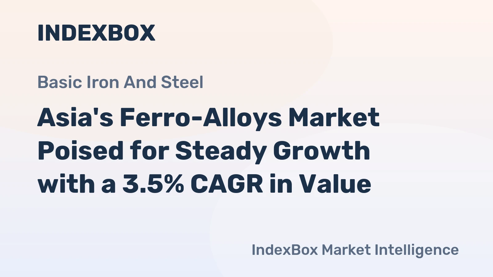Asia's Ferro-Alloys Market Poised for Steady Growth with a 3.5% CAGR in Value