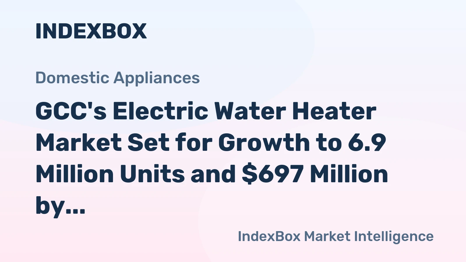 GCC's Electric Water Heater Market Set for Growth to 6.9 Million Units and $697 Million by 2035