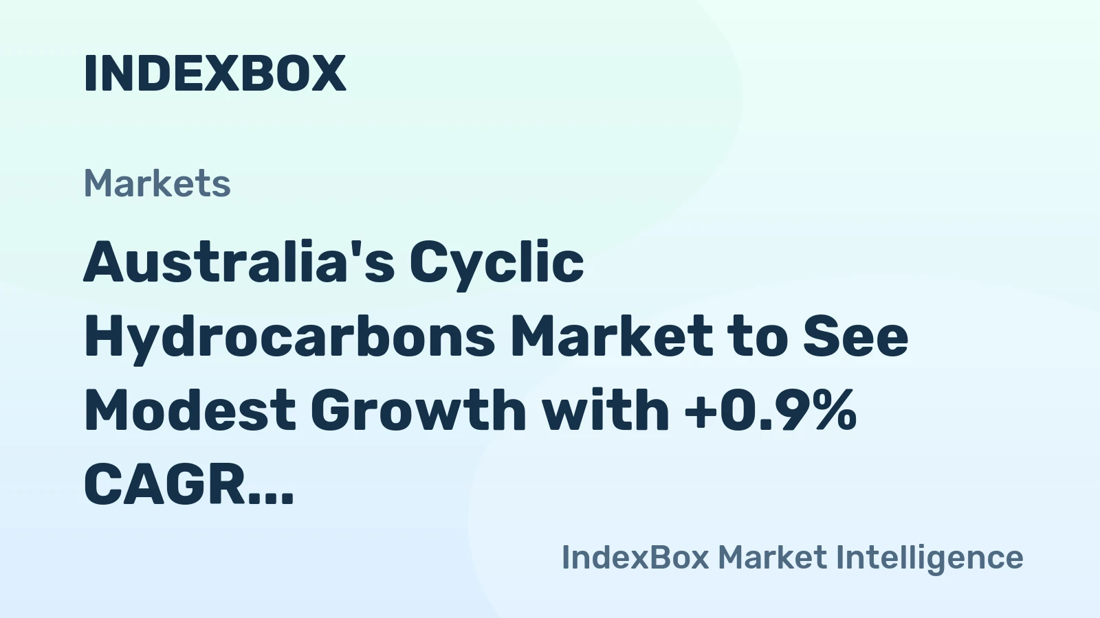 Australia's Cyclic Hydrocarbons Market to See Modest Growth with +0.9% CAGR by 2035