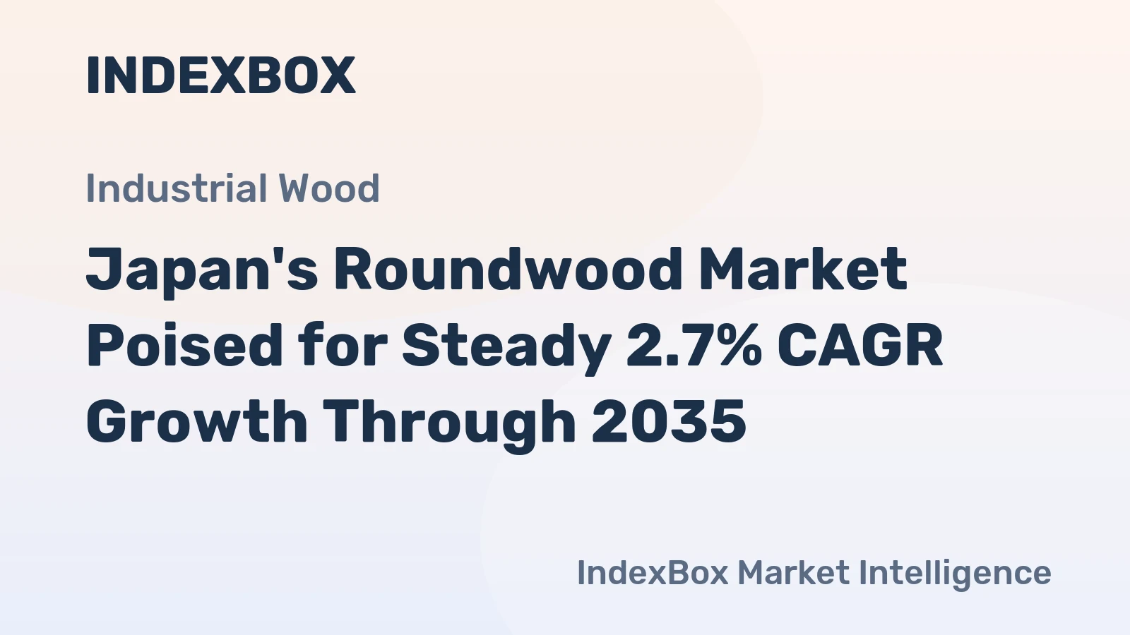 Japan's Roundwood Market Poised for Steady 2.7% CAGR Growth Through 2035
