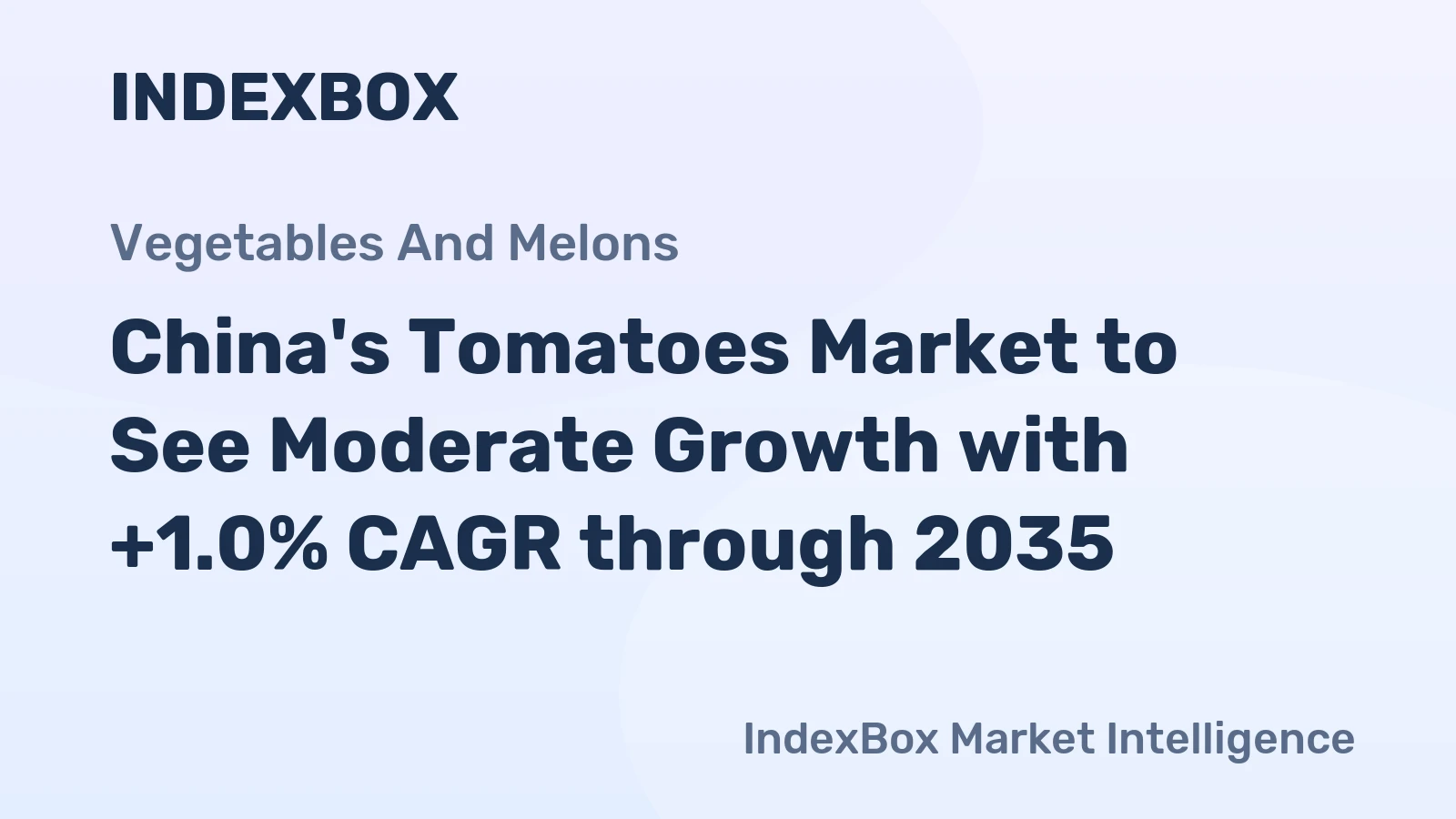 China's Tomatoes Market to See Moderate Growth with +1.0% CAGR through 2035
