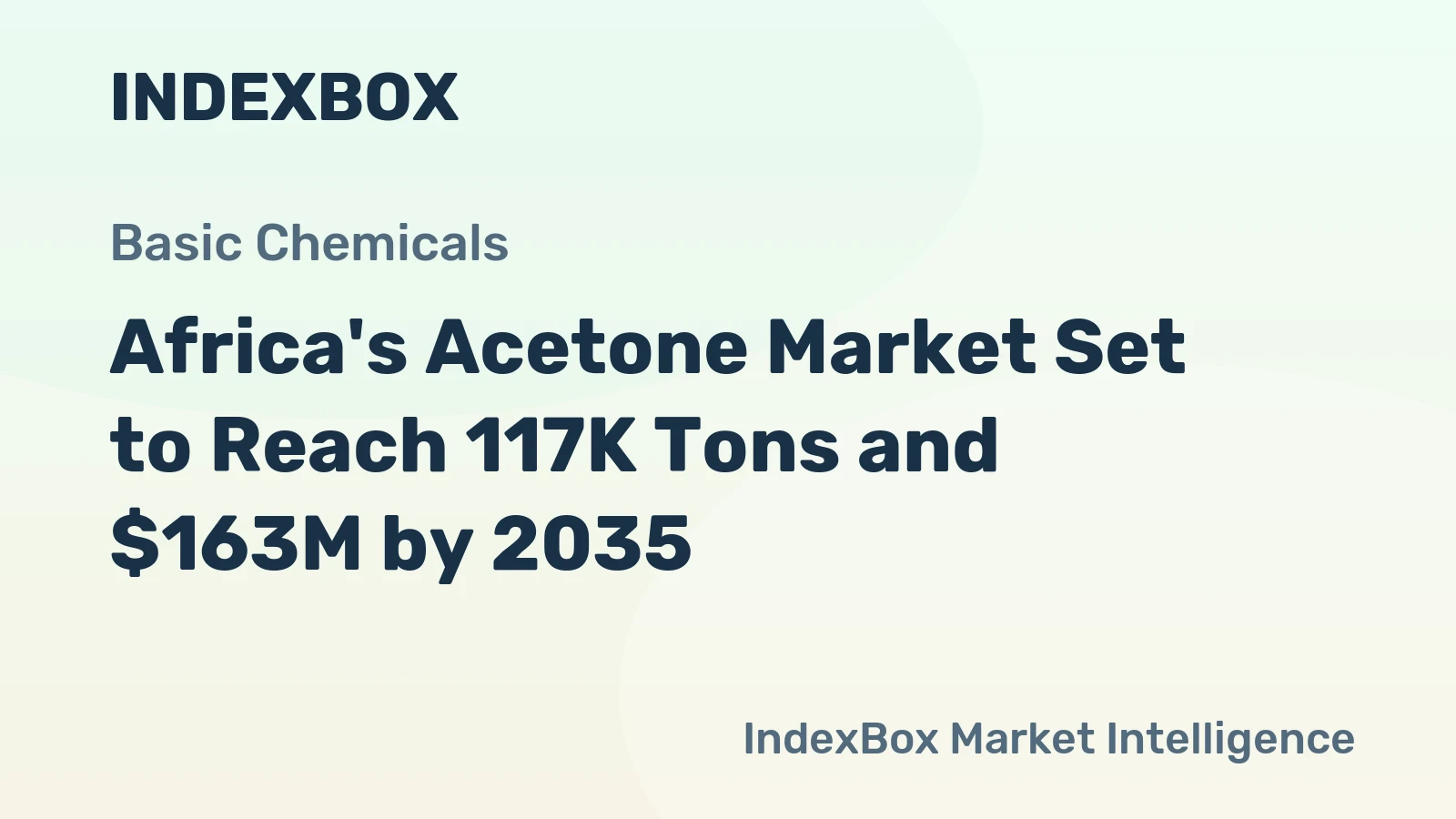 Africa's Acetone Market Set to Reach 117K Tons and $163M by 2035