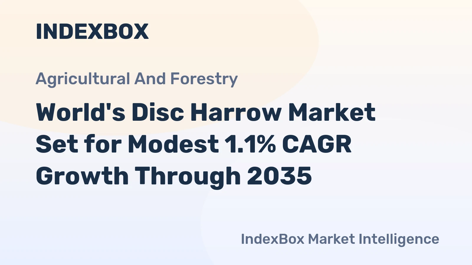 World's Disc Harrow Market Set for Modest 1.1% CAGR Growth Through 2035
