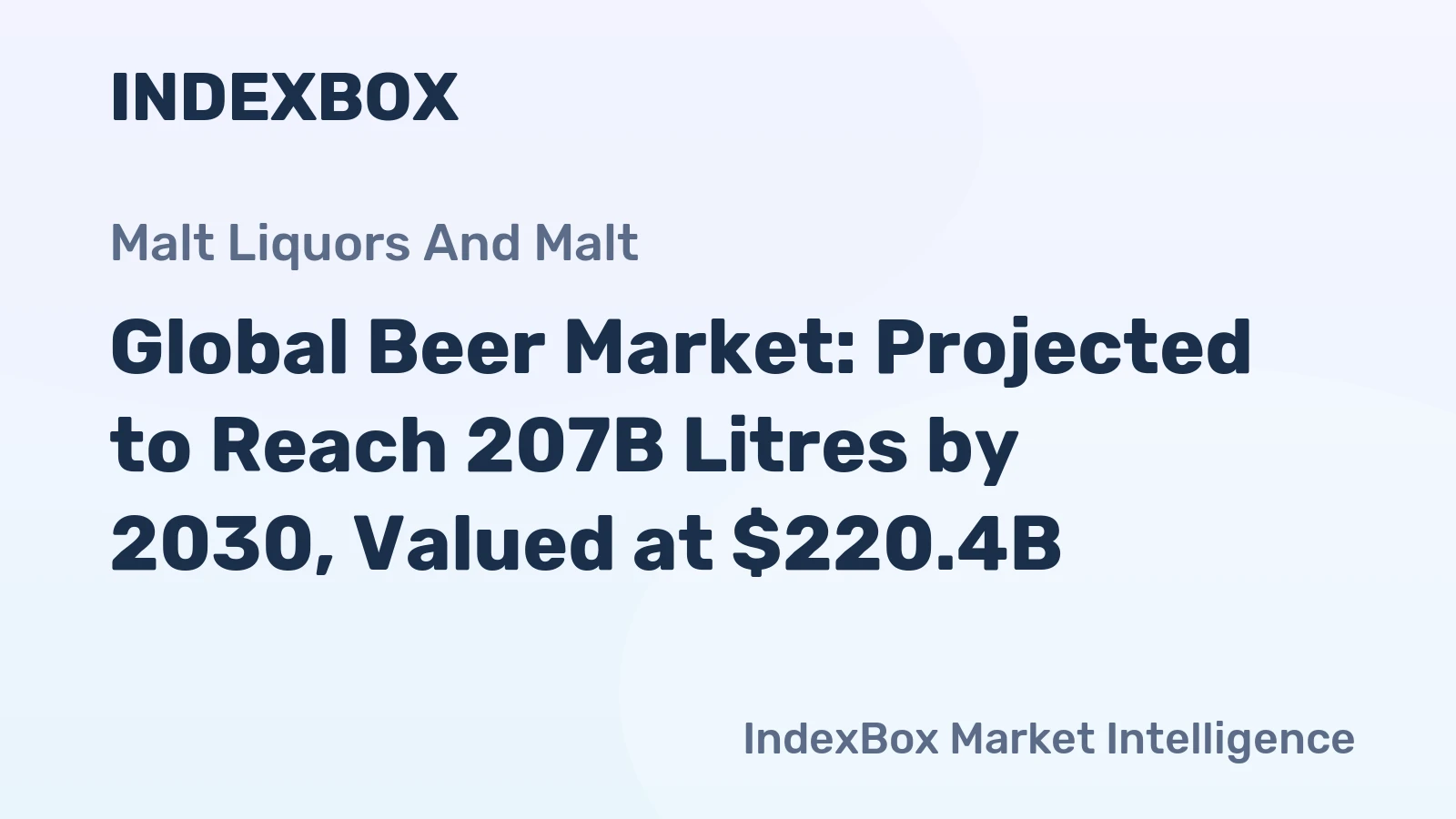 Global Beer Market: Projected to Reach 207B Litres by 2030, Valued at $220.4B