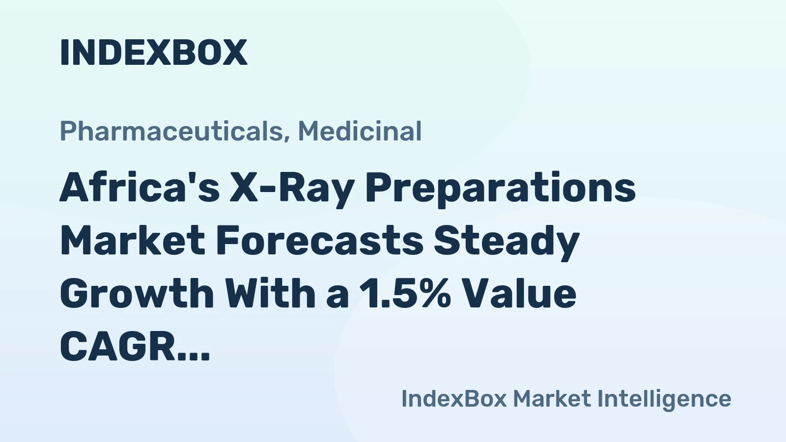 Africa's X-Ray Preparations Market Forecasts Steady Growth With a 1.5% Value CAGR Through 2035
