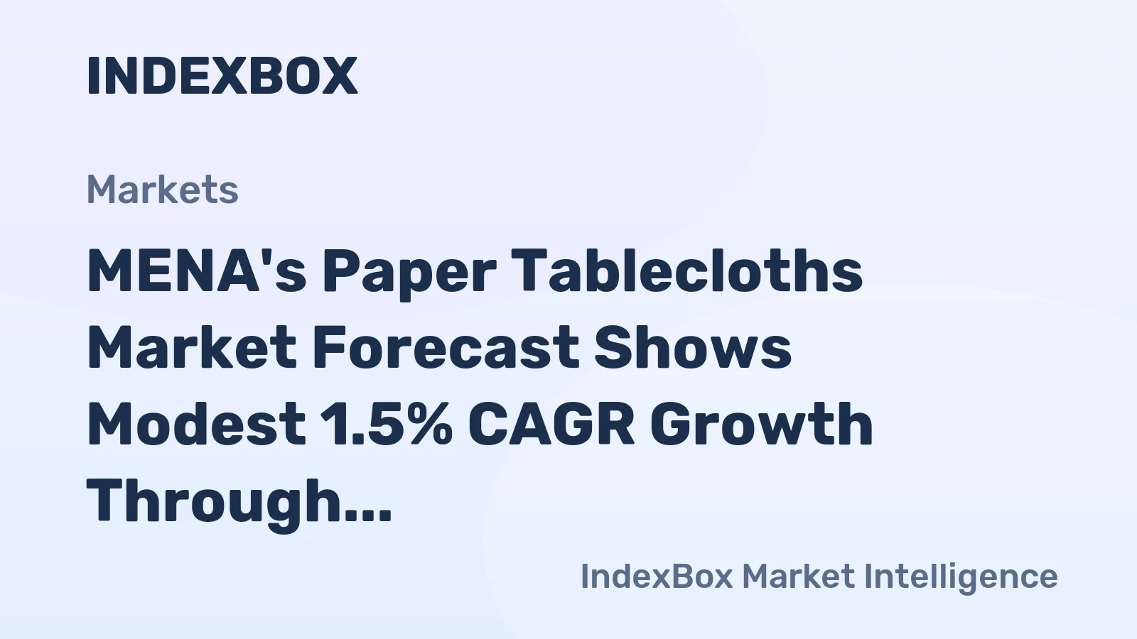 MENA's Paper Tablecloths Market Forecast Shows Modest 1.5% CAGR Growth Through 2035