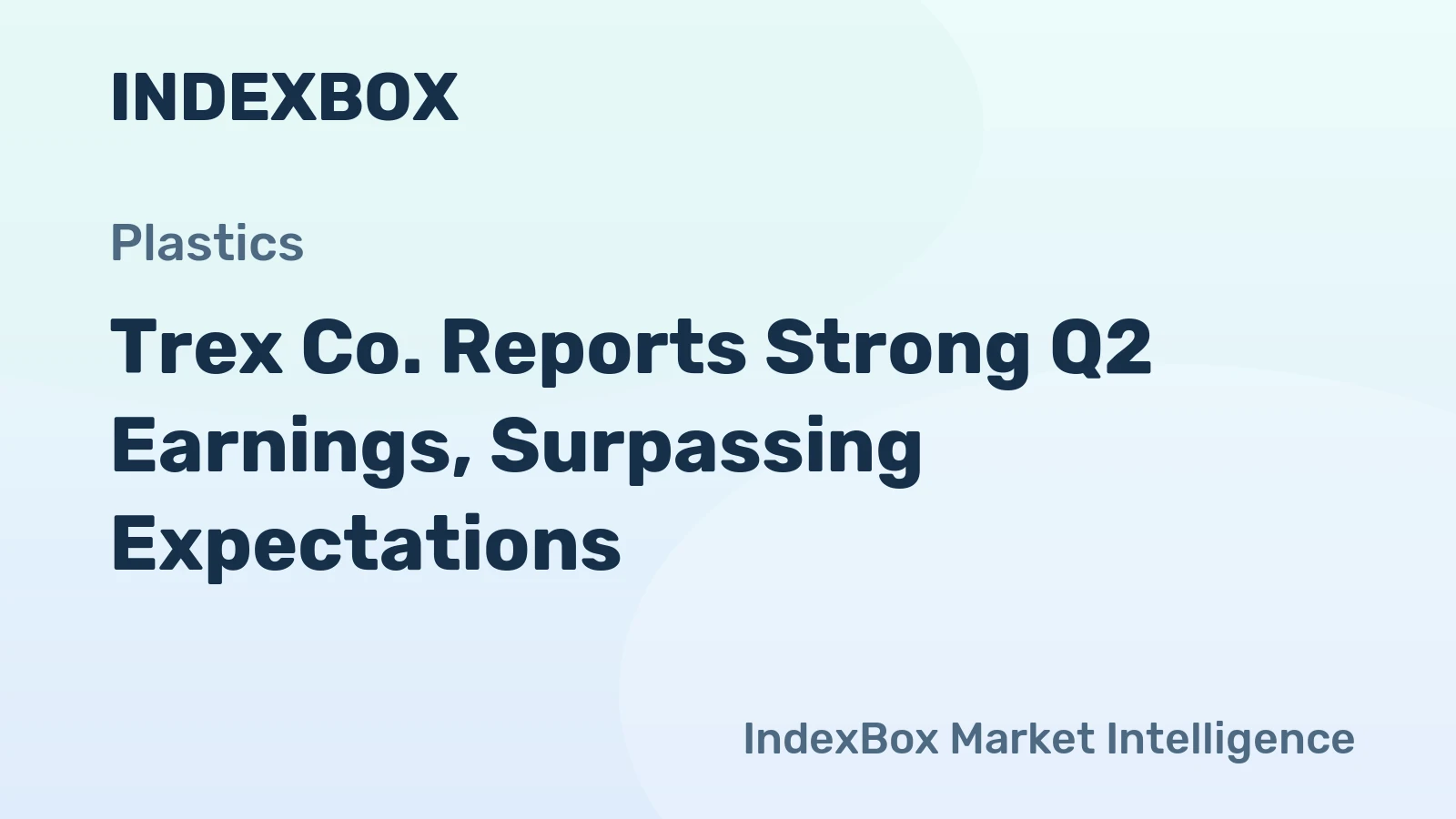 Trex Co. Reports Strong Q2 Earnings, Surpassing Expectations