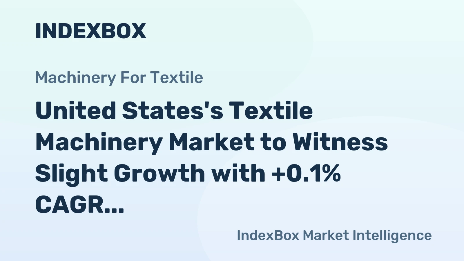 United States's Textile Machinery Market to Witness Slight Growth with +0.1% CAGR from 2024 to 2035