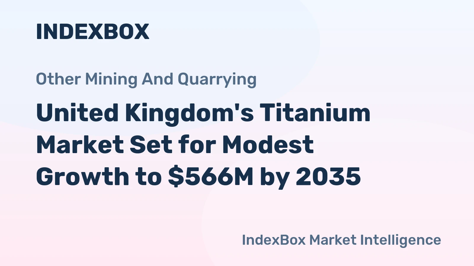 United Kingdom's Titanium Market Set for Modest Growth to $566M by 2035