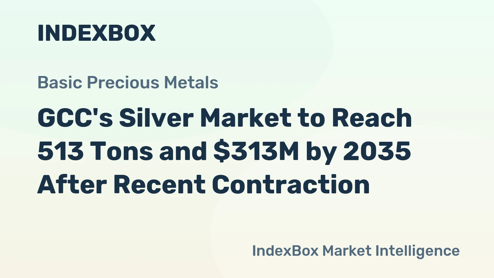 GCC's Silver Market to Reach 513 Tons and $313M by 2035 After Recent Contraction
