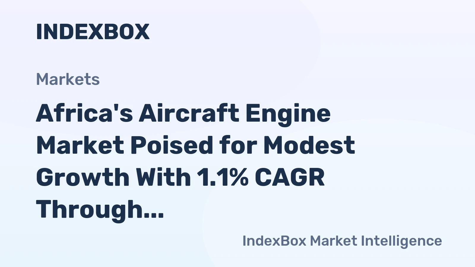Africa's Aircraft Engine Market Poised for Modest Growth With 1.1% CAGR Through 2035