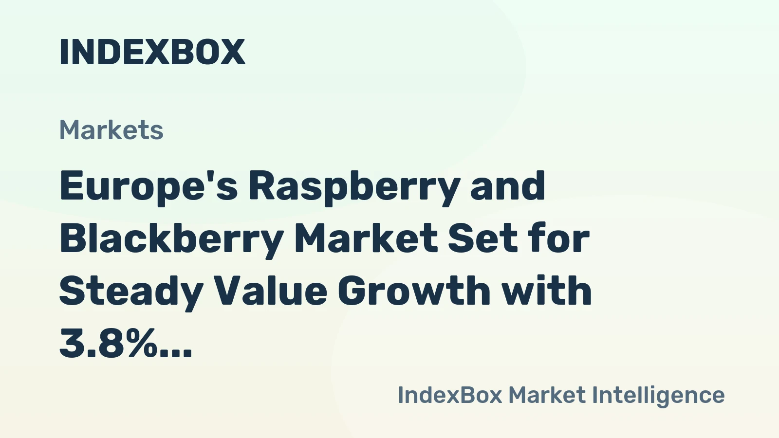Europe's Raspberry and Blackberry Market Set for Steady Value Growth with 3.8% CAGR Through 2035