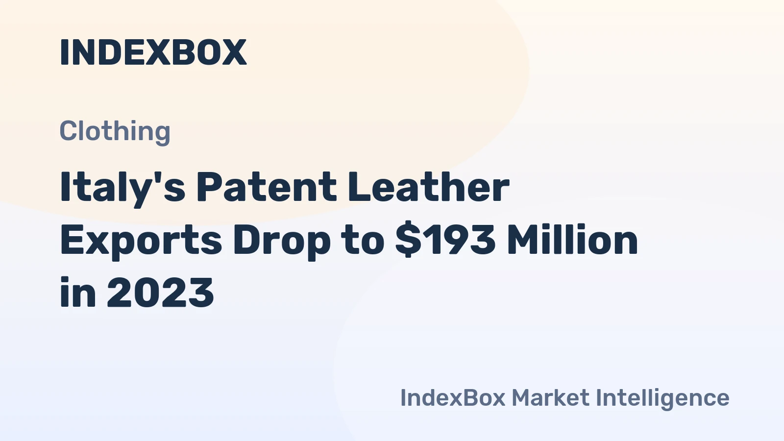 Italy's Patent Leather Exports Drop to $193 Million in 2023