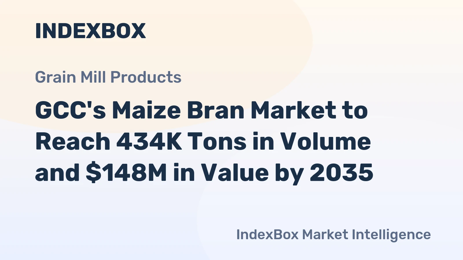GCC's Maize Bran Market to Reach 434K Tons in Volume and $148M in Value by 2035