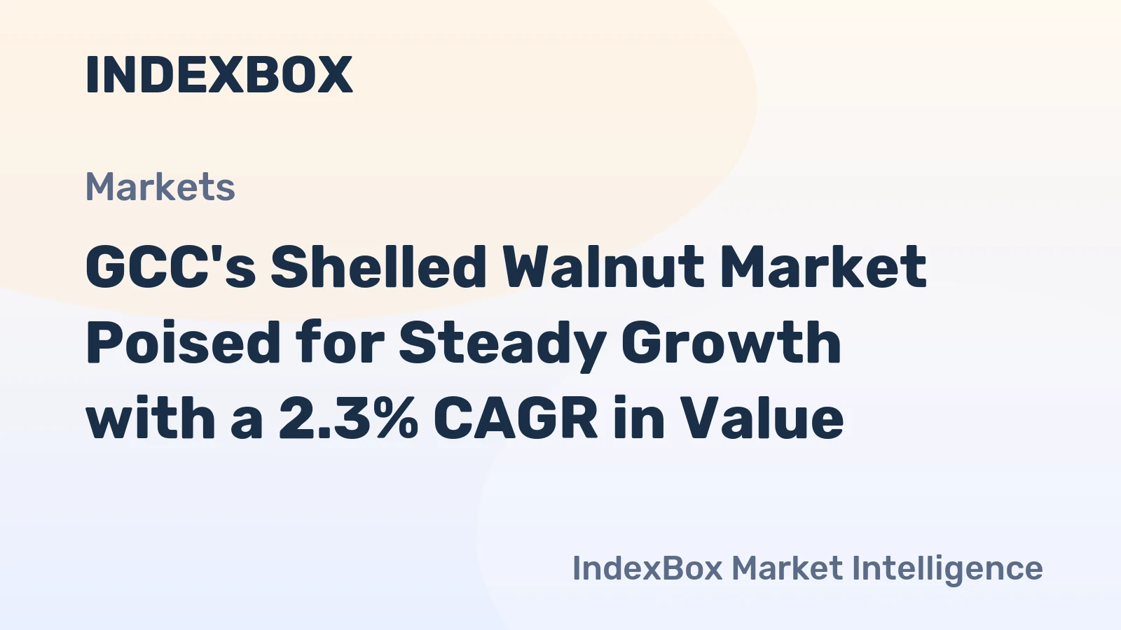 GCC's Shelled Walnut Market Poised for Steady Growth with a 2.3% CAGR in Value