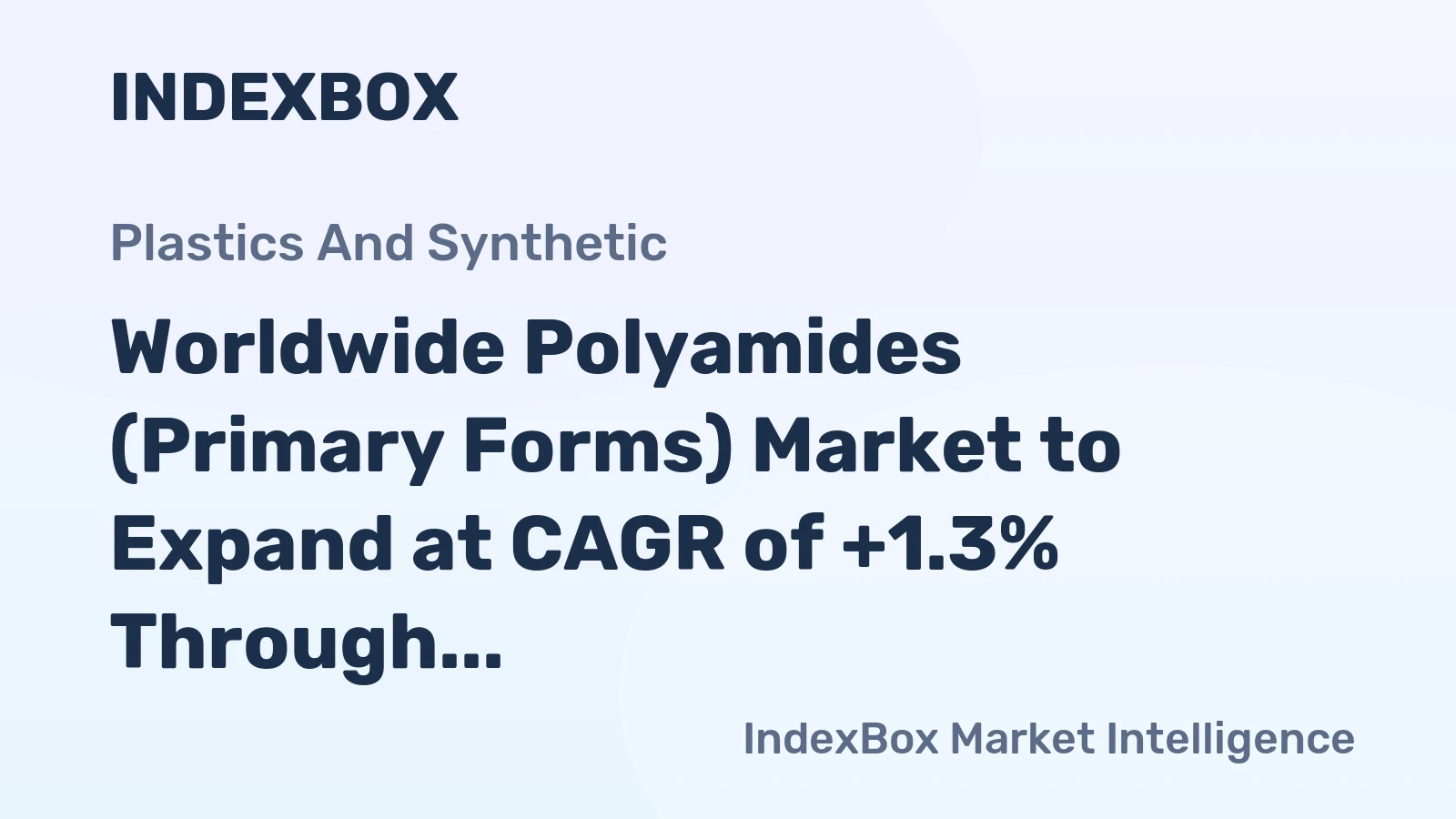 Worldwide Polyamides (Primary Forms) Market to Expand at CAGR of +1.3% Through 2035, Reaching 14M Tons
