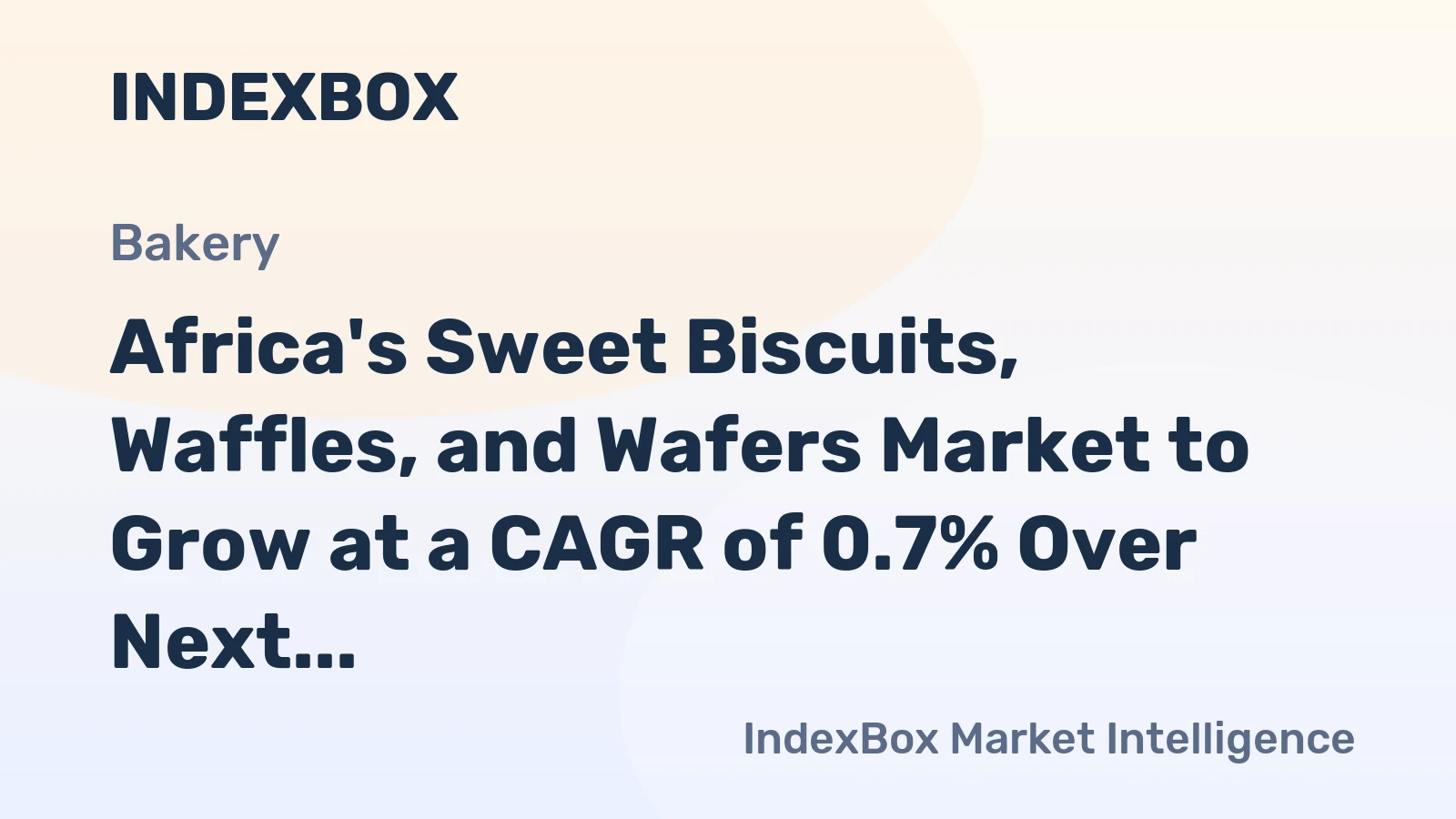 Africa's Sweet Biscuits, Waffles, and Wafers Market to Grow at a CAGR of 0.7% Over Next Decade, Reaching $5.8B by 2035