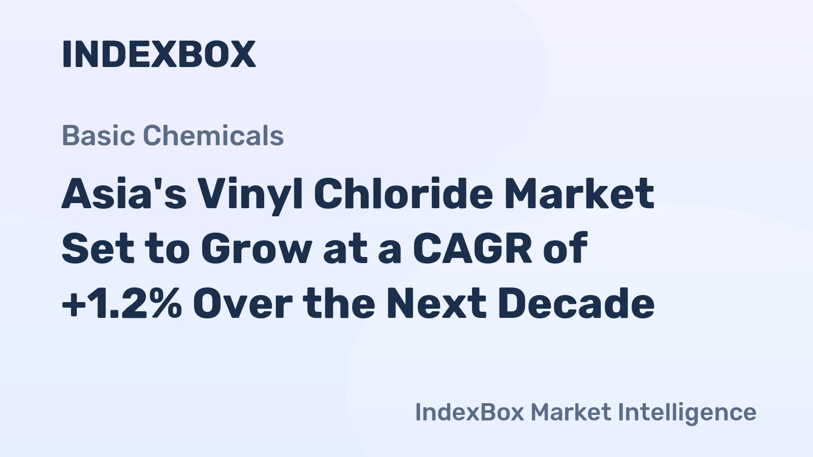 Asia's Vinyl Chloride Market Set to Grow at a CAGR of +1.2% Over the Next Decade