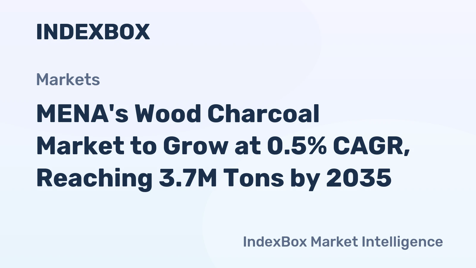 MENA's Wood Charcoal Market to Grow at 0.5% CAGR, Reaching 3.7M Tons by 2035