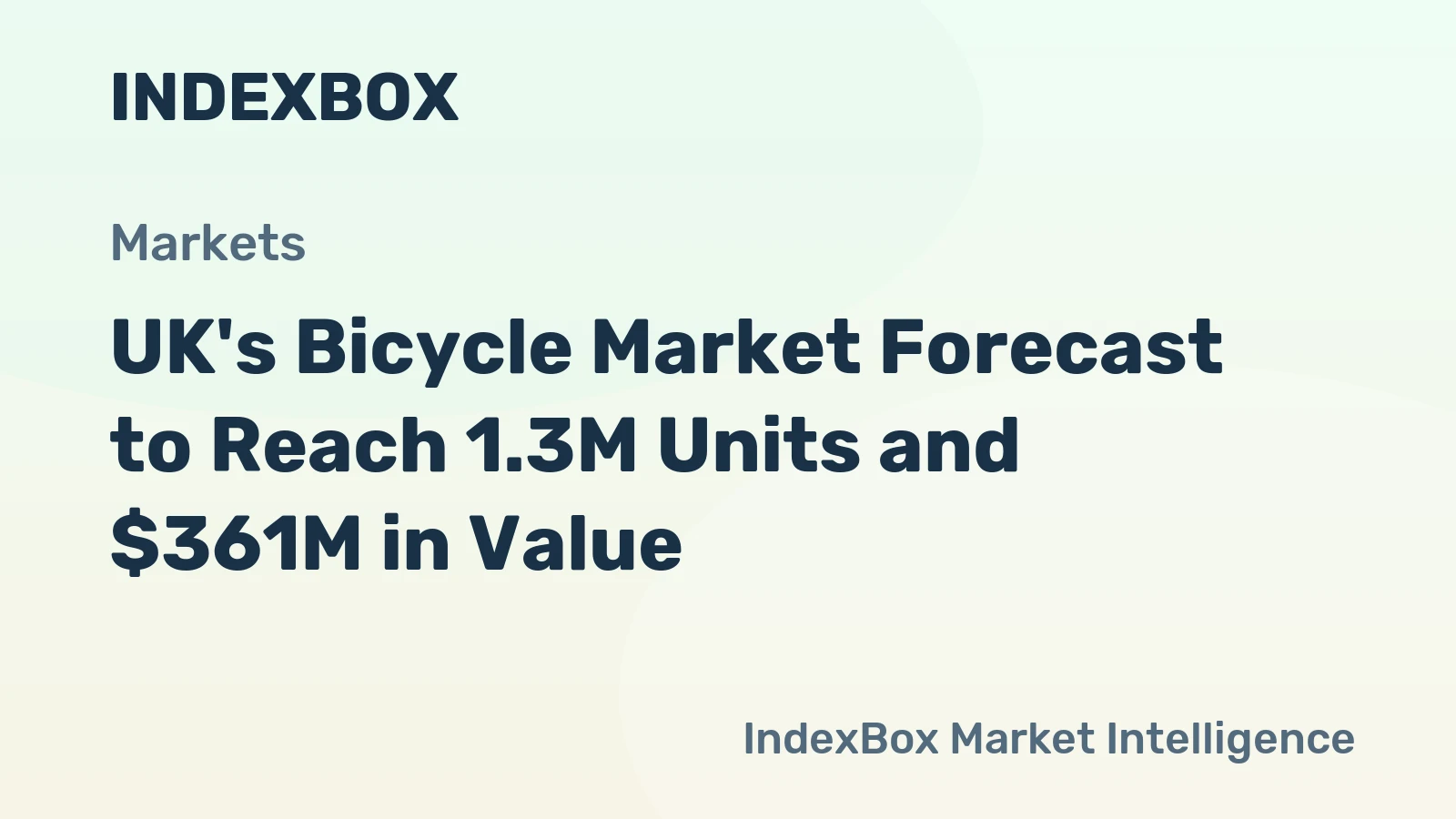 UK's Bicycle Market Forecast to Reach 1.3M Units and $361M in Value