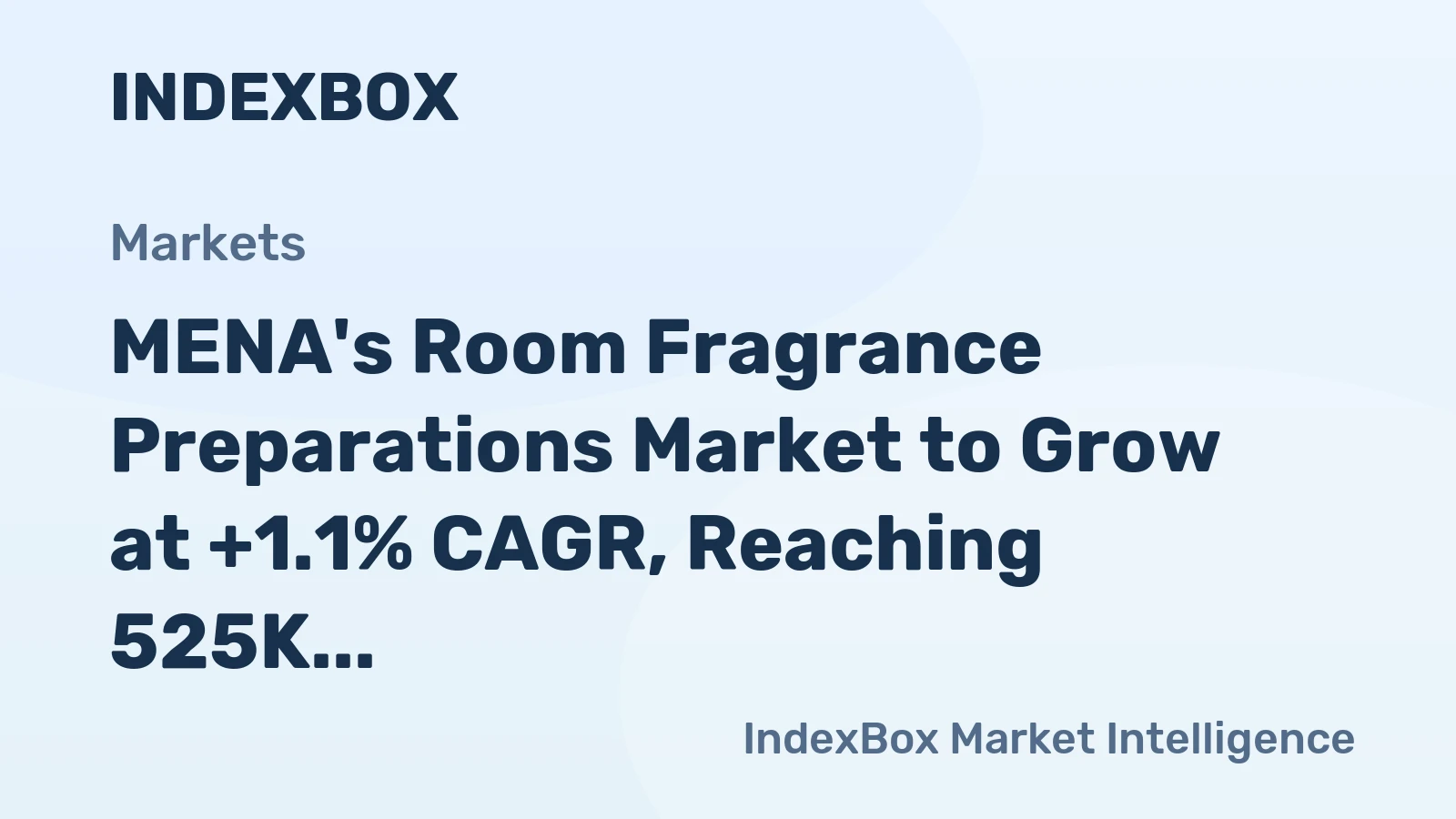 MENA's Room Fragrance Preparations Market to Grow at +1.1% CAGR, Reaching 525K Tons by 2035