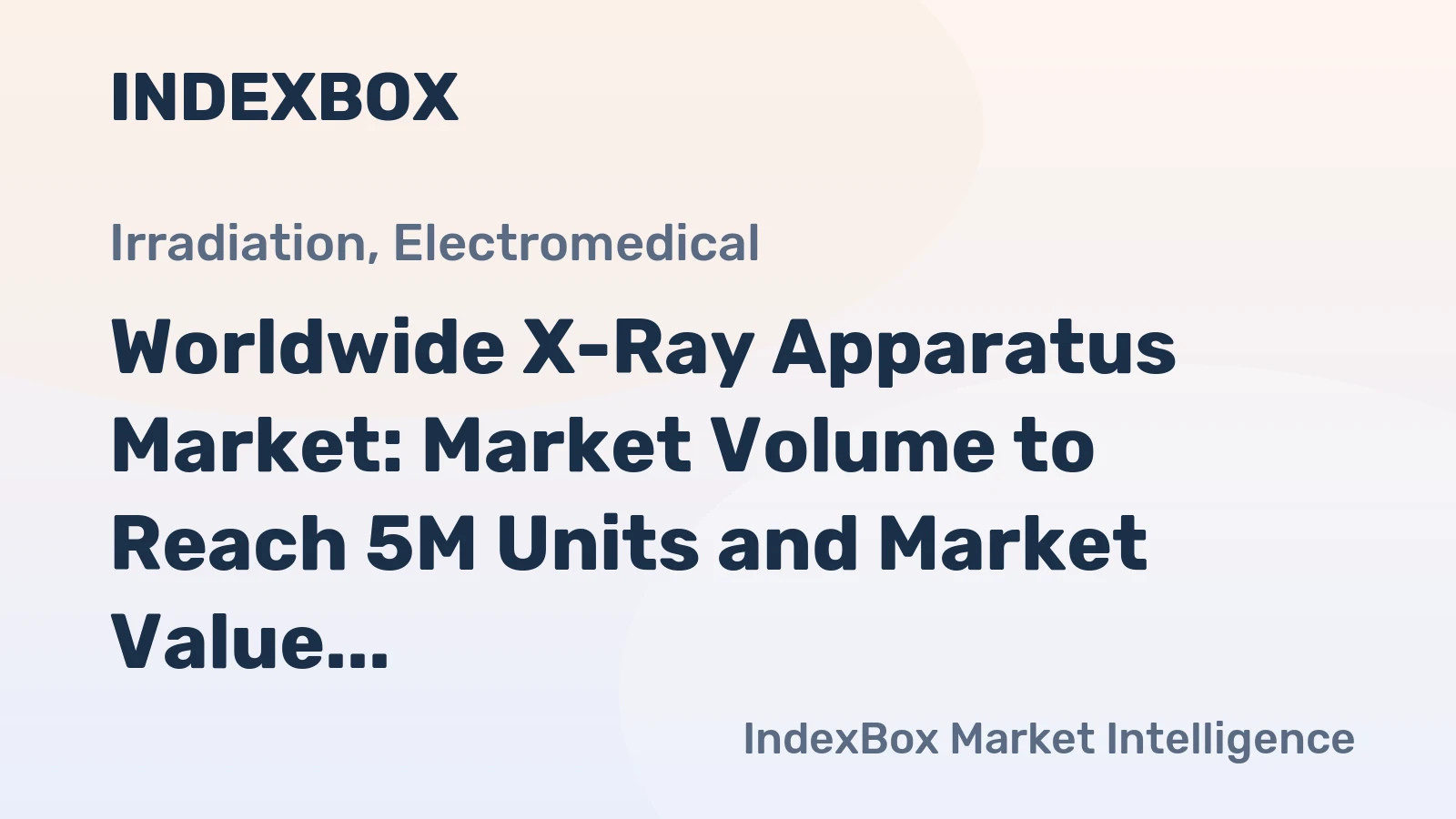 Worldwide X-Ray Apparatus Market: Market Volume to Reach 5M Units and Market Value to Hit $17.3B by 2035