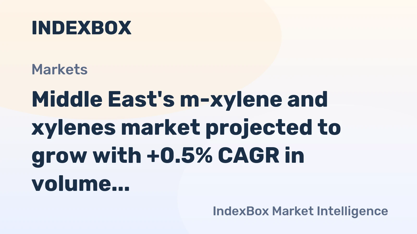 Middle East's m-xylene and xylenes market projected to grow with +0.5% CAGR in volume to 168K tons and +1.5% CAGR in value to $250M by 2035