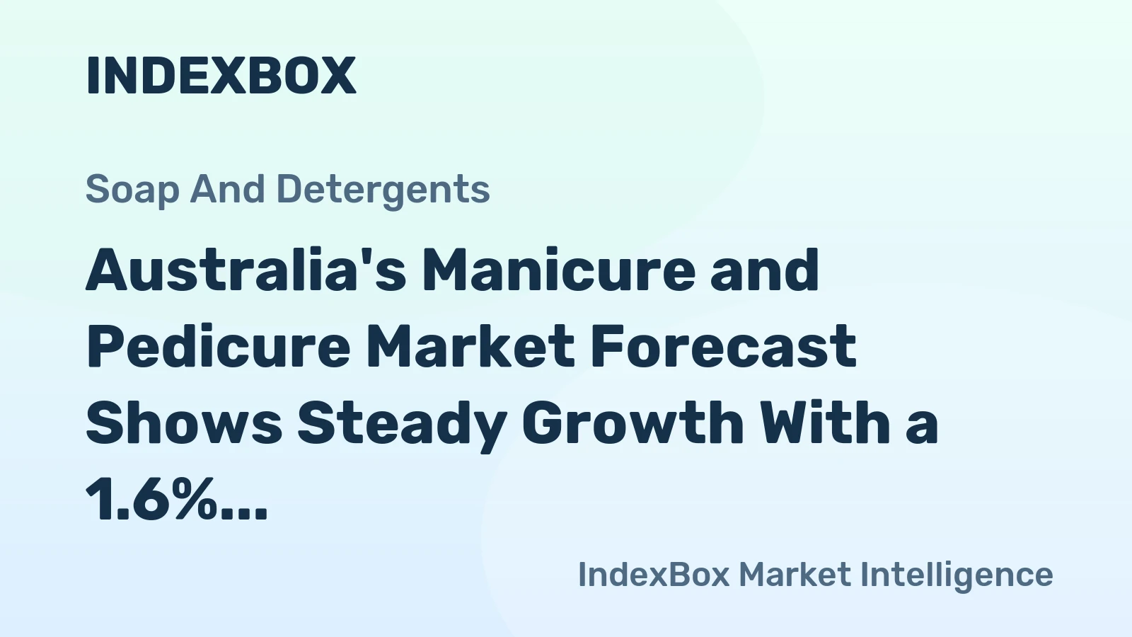 Australia's Manicure and Pedicure Market Forecast Shows Steady Growth With a 1.6% CAGR Through 2035
