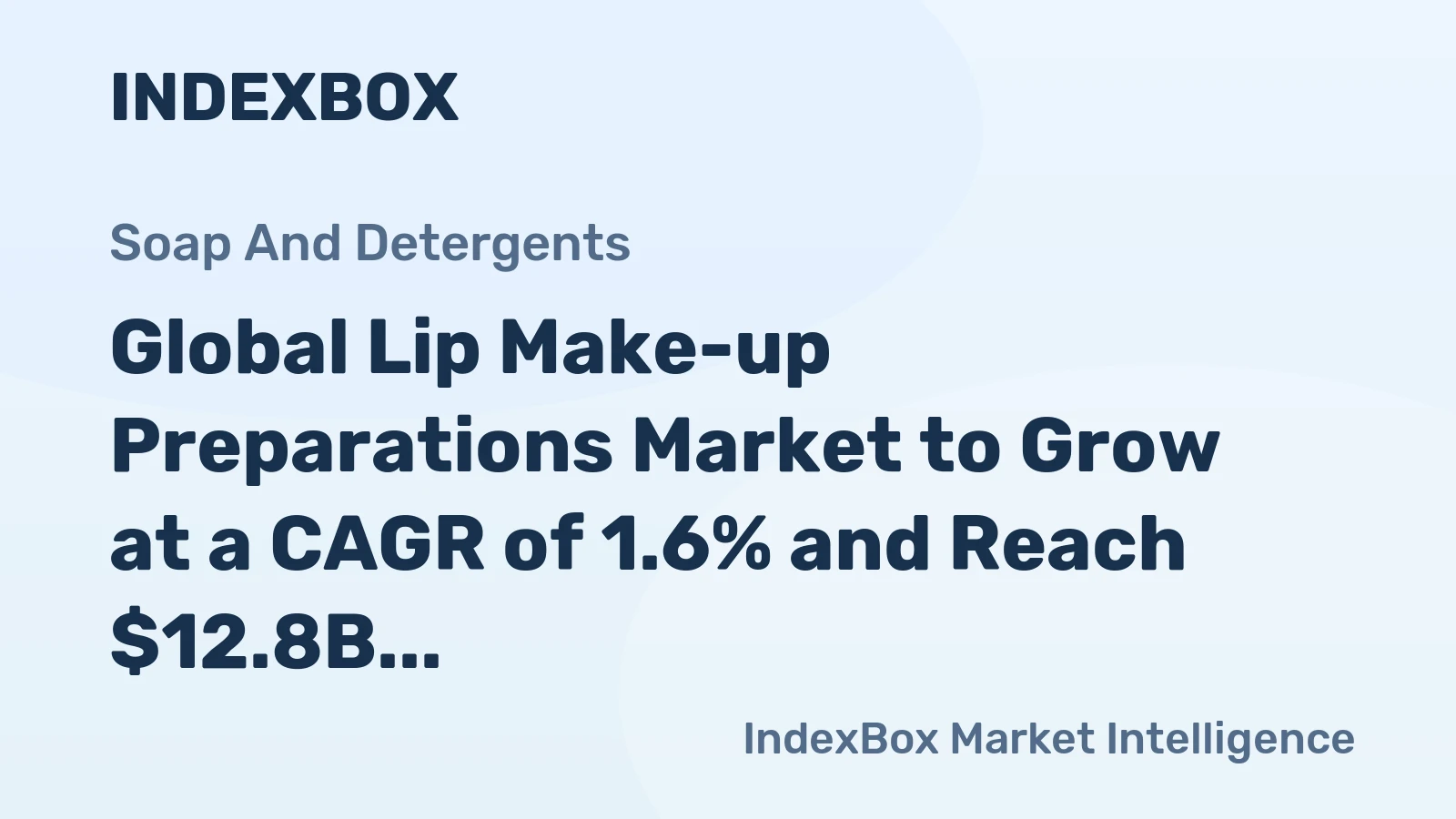 Global Lip Make-up Preparations Market to Grow at a CAGR of 1.6% and Reach $12.8B by 2035