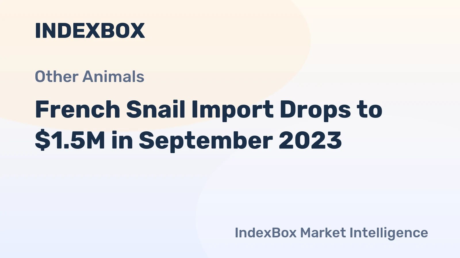 French Snail Import Drops to $1.5M in September 2023