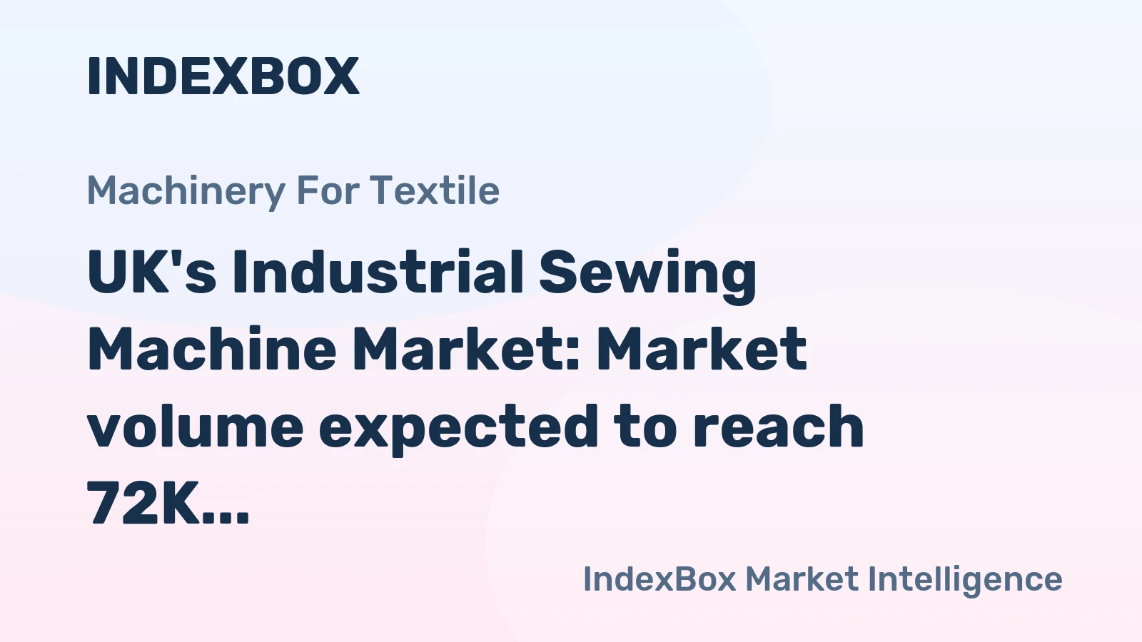 UK's Industrial Sewing Machine Market: Market volume expected to reach 72K units by 2035, with market value projected to hit $11M