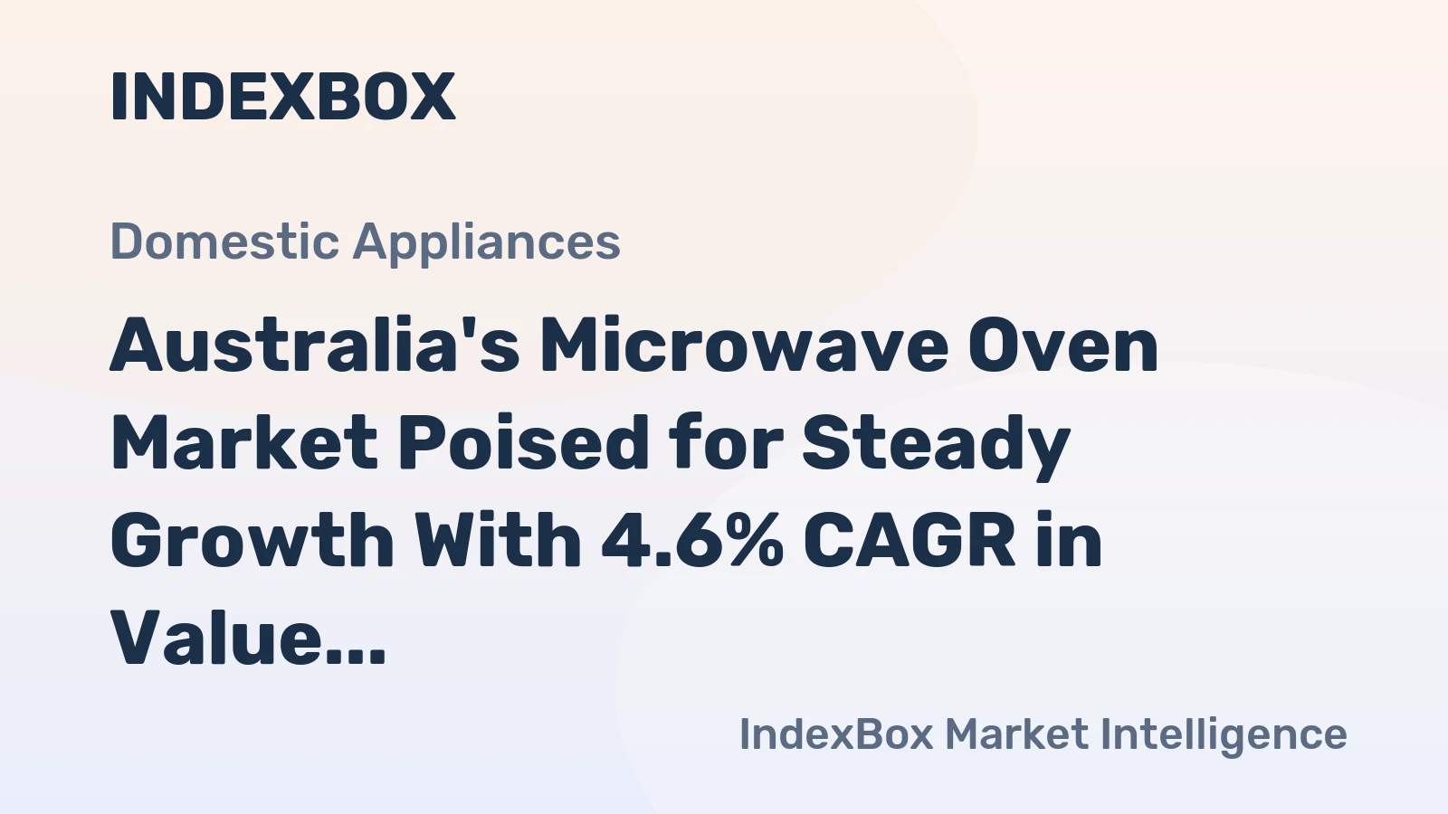 Australia's Microwave Oven Market Poised for Steady Growth With 4.6% CAGR in Value Through 2035
